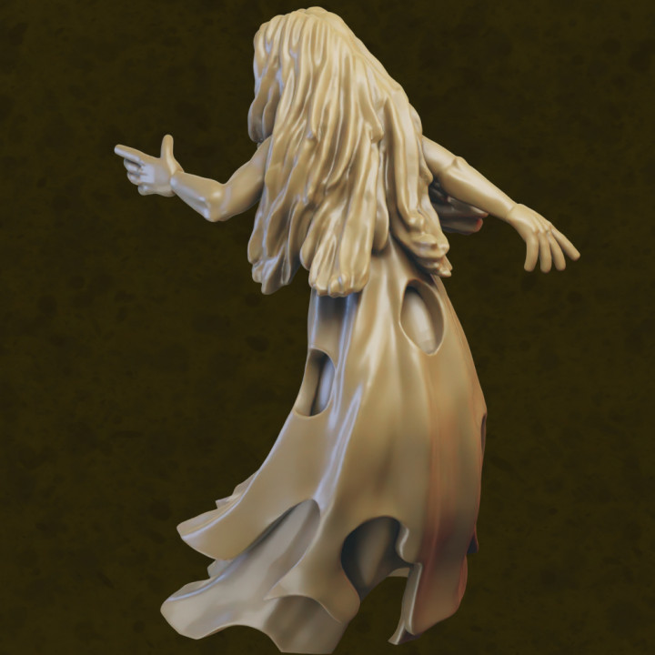 3D Printable Banshee Miniature (32mm) by Juhász Gergely