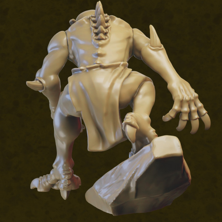 3D Printable Strigoi miniature (32mm, modular) by Juhász Gergely
