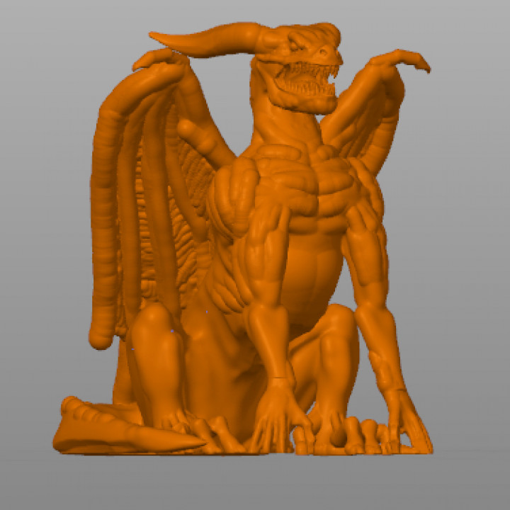 3D Printable Gargoyle by Romata Designs