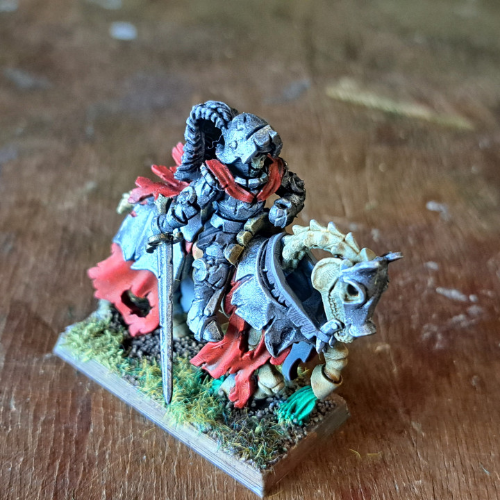 3D Printable Revenant King on horse miniature (32mm, modular) by Juhász ...