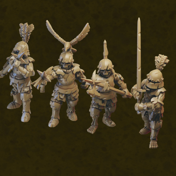 3D Printable Revenant miniatures (32mm, modular) by Juhász Gergely