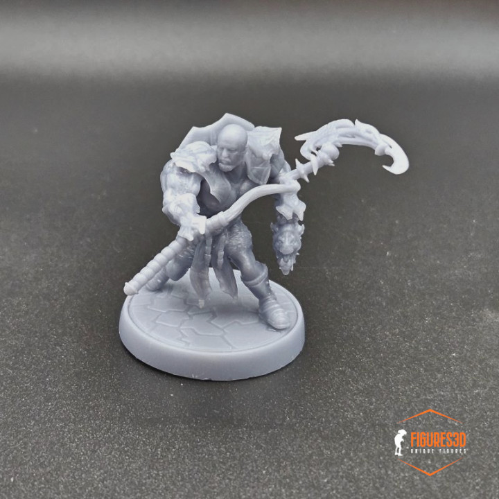 3D Printable Barbarian Orc slayer by Figures3d