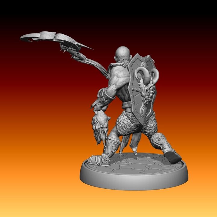 3D Printable Barbarian Orc slayer by Figures3d