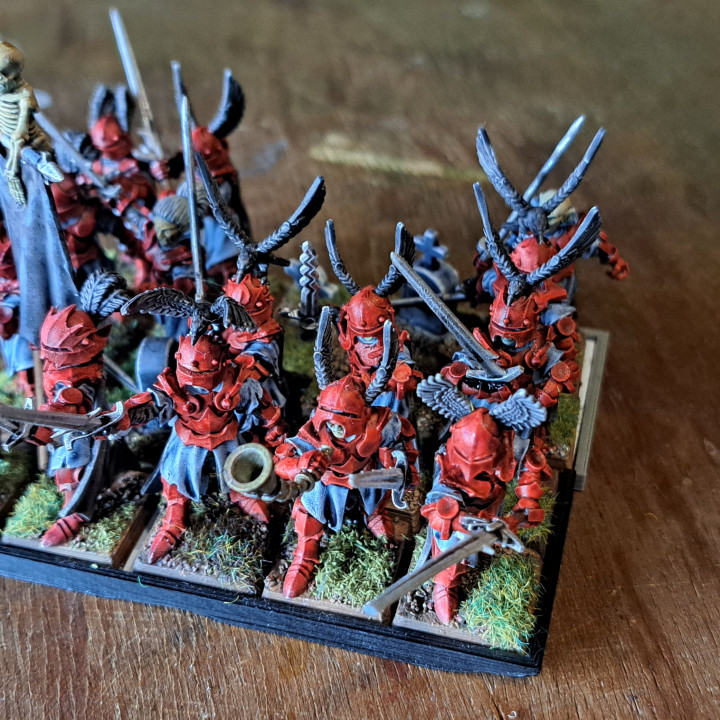 3D Printable Vampire Infantry miniatures (32mm, modular) by Juhász Gergely