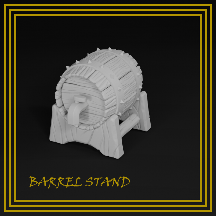 3D Printable Barrel Stand by Auto Generate