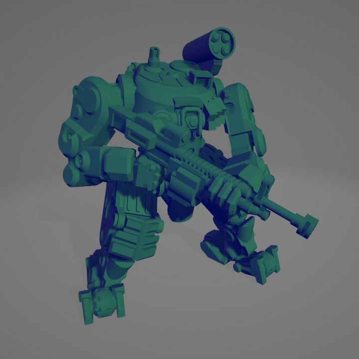 3D Printable Babil BCV: Rifle and Rocket loadout (Mech) by Rattapoom ...