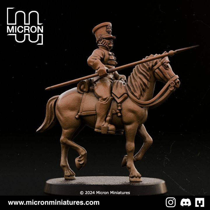 3D Printable Spanish Lancers by Micron Miniatures