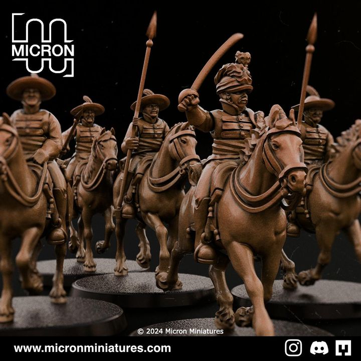 3D Printable Spanish Lancers by Micron Miniatures
