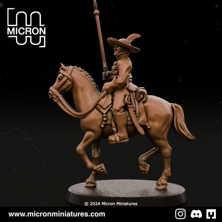 3D Printable Spanish Lancers by Micron Miniatures