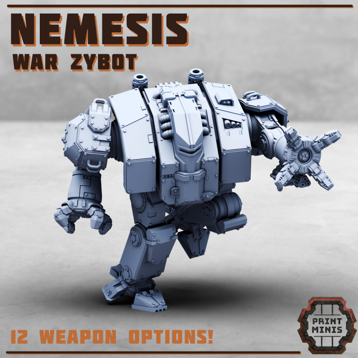 3D Printable Nemesis - War Zybot Expansion - Armatis Mors by Print Minis