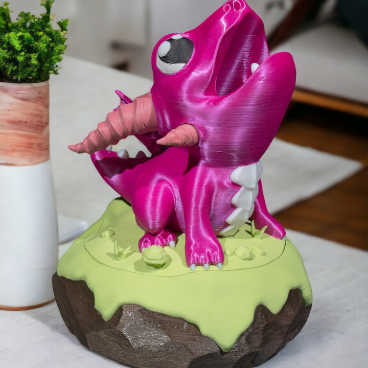 3D Printable Steamy Dragon Hatchling by Stlflix