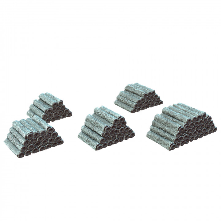 3D Printable Firewood Stacks by Multiverse