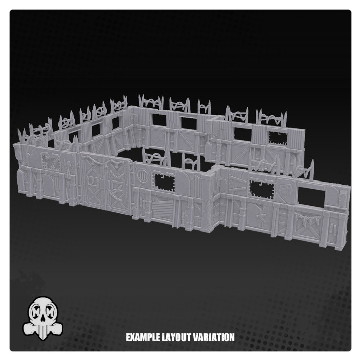 3D Printable Modular Orc Stockades Kit by Malicious Mini's