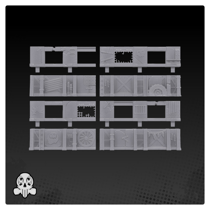 3D Printable Modular Orc Stockades Kit by Malicious Mini's