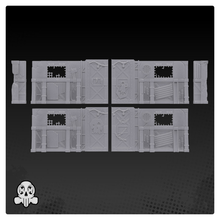 3D Printable Modular Orc Stockades Kit by Malicious Mini's