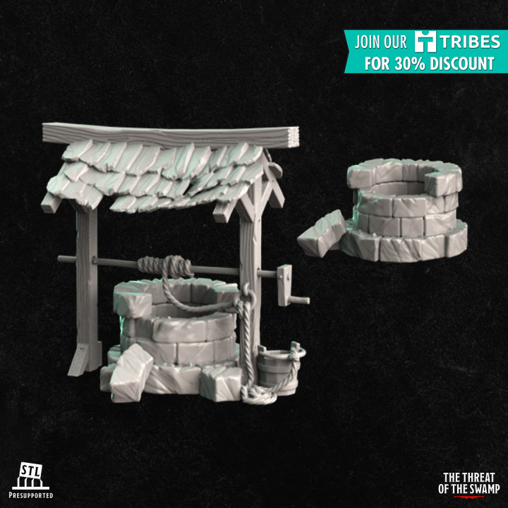 3D Printable Old well by Threat Factory