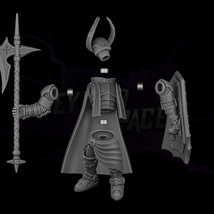 3D Printable [Legacy] Gilded Imperator - Loudout 1: Halberd and Heavy ...