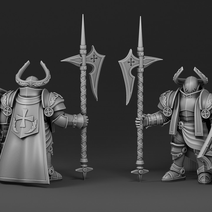 3D Printable [Legacy] Gilded Imperator - Loudout 1: Halberd and Heavy ...