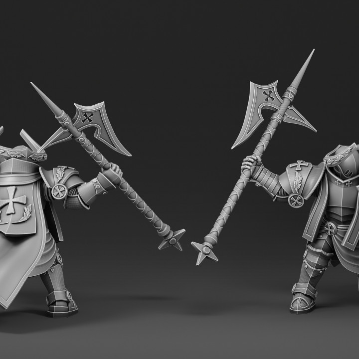 3D Printable [Legacy] Gilded Imperator - Loudout 1: Halberd and Heavy ...