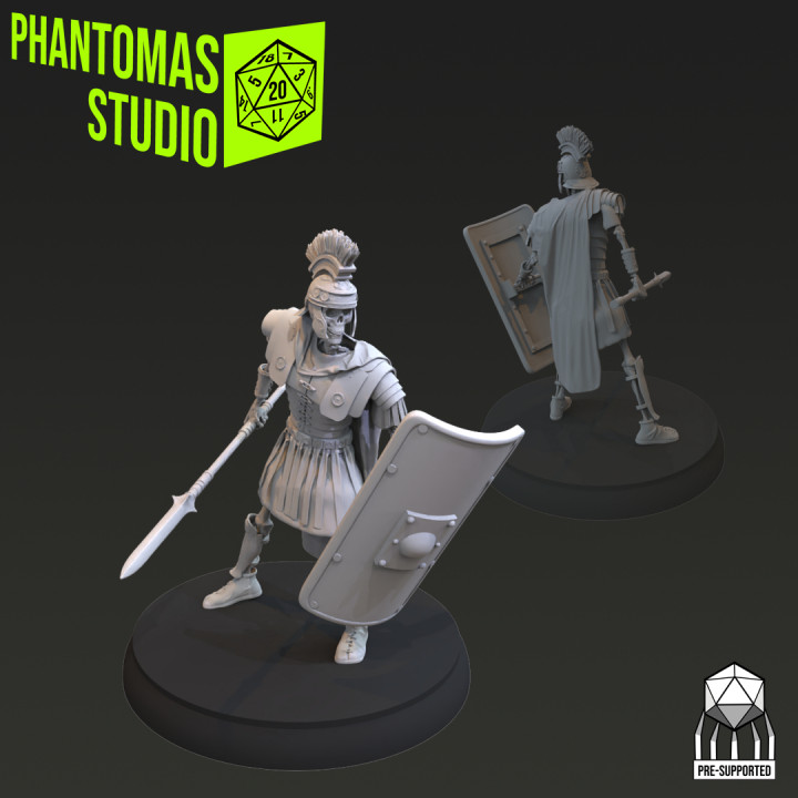3D Printable Skeleton Soldiers by PHANTOMAS_STUDIO