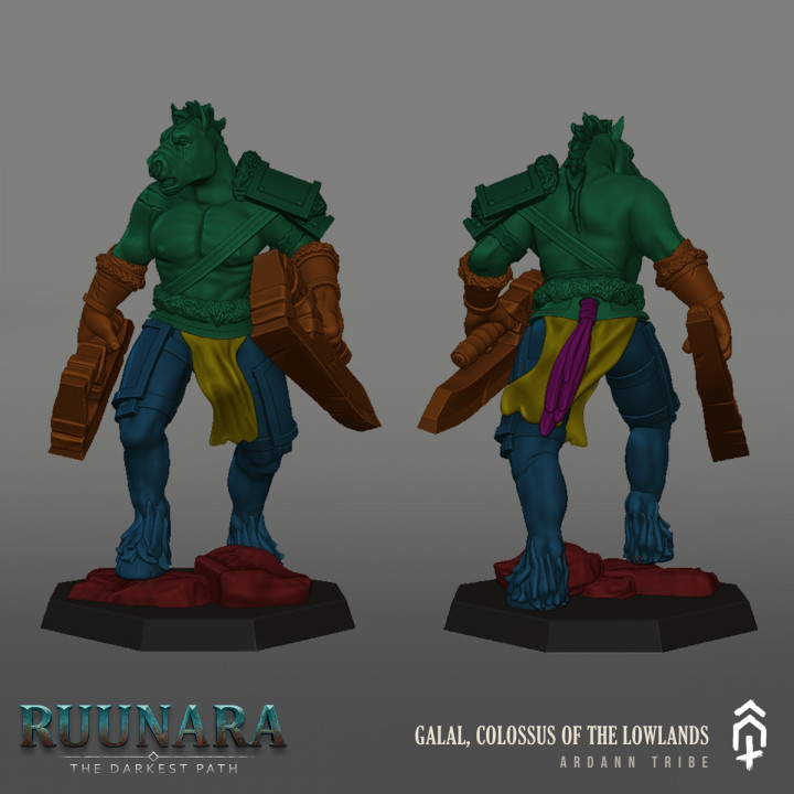 3D Printable RUUNARA - Galal, Colossus of the lowlands by EVOD - RUUNARA