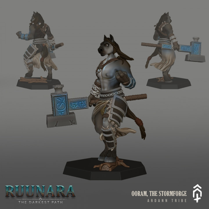 3D Printable RUUNARA - Ooram, the stormforge by EVOD - RUUNARA