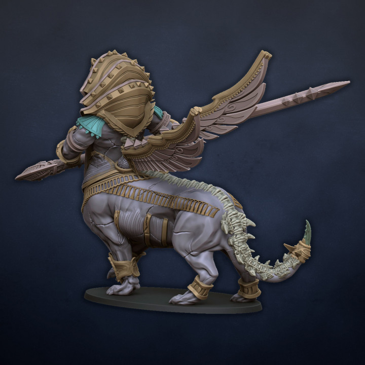 3D Printable Dread Sphinx by Dragon's Lake Miniaturas