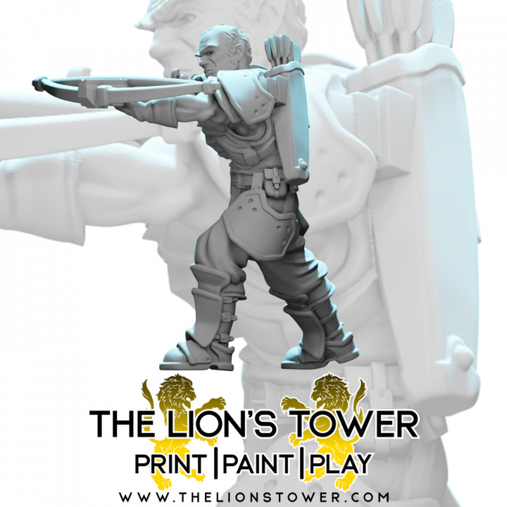 3D Printable Kingsguard Crossbowman 6 (human) by The Lion's Tower ...