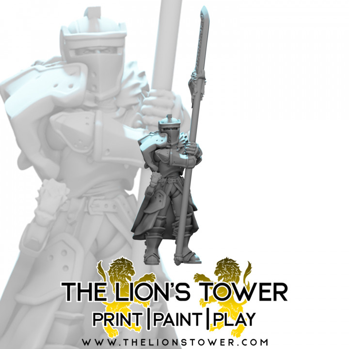 3D Printable Kingsguard Glaiveguard 5 by The Lion's Tower Adventurers Guild