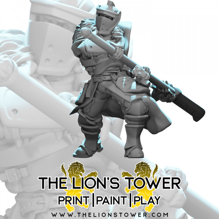 3D Printable Kingsguard Glaiveguard 7 by The Lion's Tower Adventurers Guild