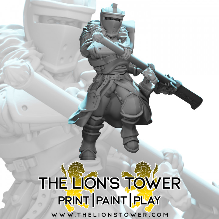 3D Printable Kingsguard Glaiveguard 9 by The Lion's Tower Adventurers Guild