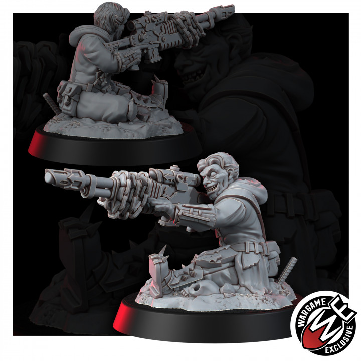 3D Printable RENEGADES OF PAIN MEAT STAND SNIPER by Wargame Exclusive