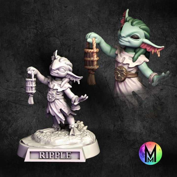 3D Printable Unique aquatic race - Set of four Nixls ( Unique IP ...