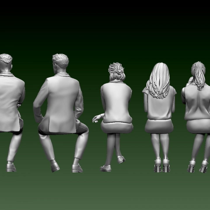 3D Printable people by Dmitry Tishchenkov