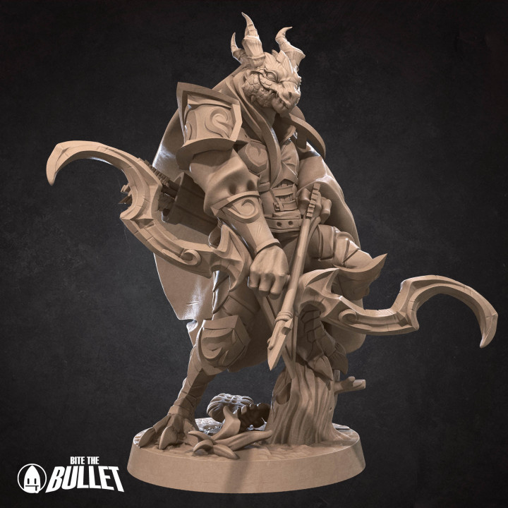 3D Printable Dragonborn Ranger (2 Versions) by Bite the Bullet