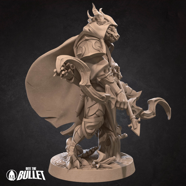 3D Printable Dragonborn Ranger (2 Versions) by Bite the Bullet