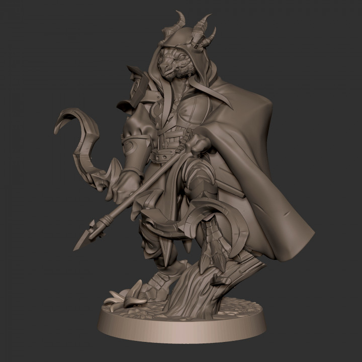 3D Printable Dragonborn Ranger (2 Versions) by Bite the Bullet