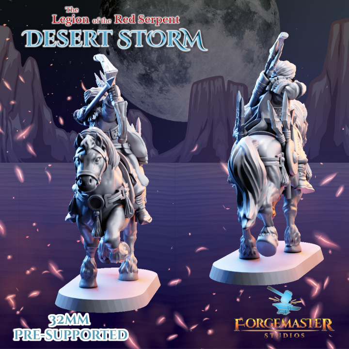 3D Printable Mounted Desert Bow Warriors - Desert Shadow Bow Mount ...