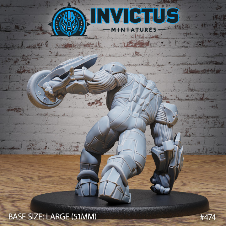 3D Printable Rhino Cyborg Attack / Cyberpunk Criminal Rhinocero ...