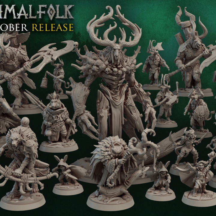 3D Printable Q4 2021 Releases - Animalfolks - Deathknights - Badlands ...