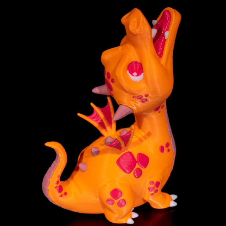 3D Printable Dragon Cake Topper by Stlflix