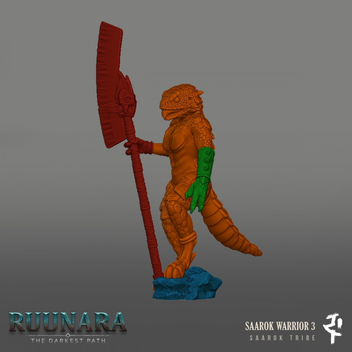 3D Printable RUUNARA - Saarok Warriors Squad by EVOD - RUUNARA