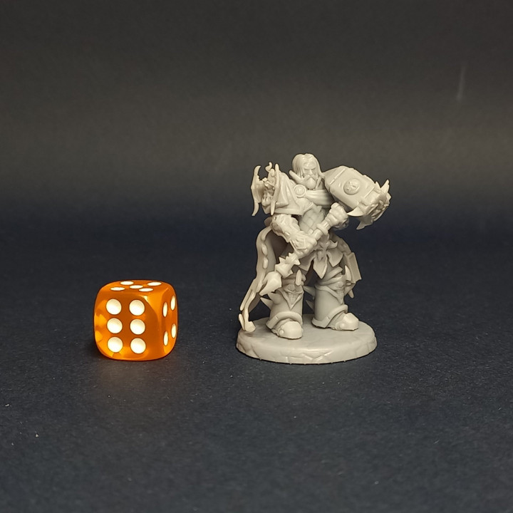 3D Printable Death Paladin - 32mm scale pre-supported miniature by ...