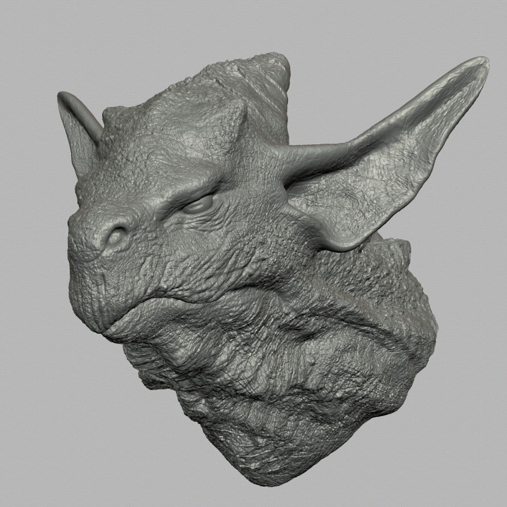 3D Printable FREE Creature Head sculpt by Seanachi SFX