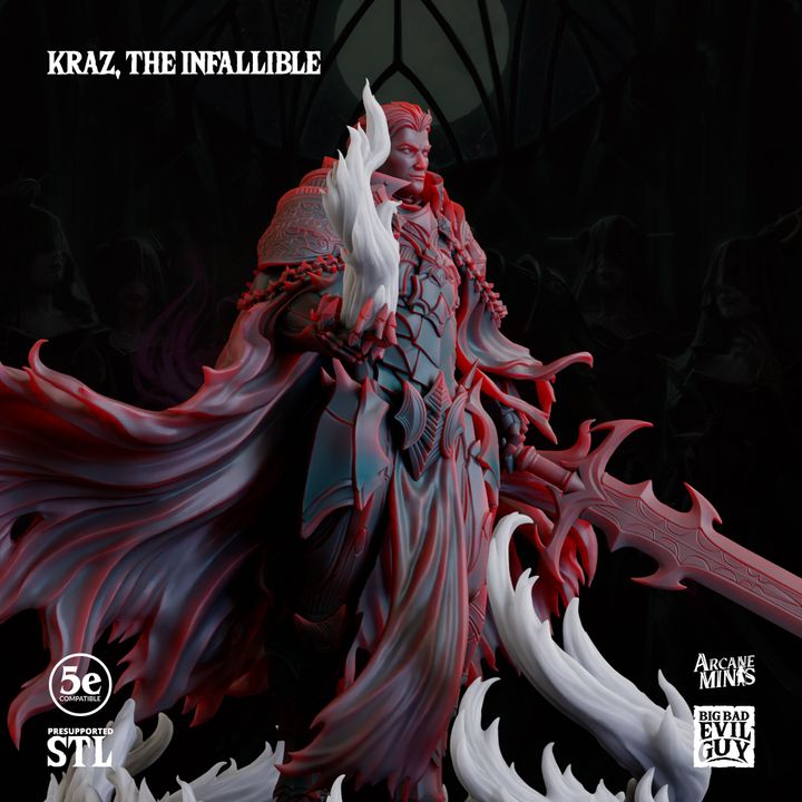 3D Printable Kraz, The Infallible - Complete Bundle by Big Bad Evil Guy