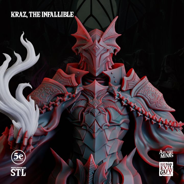 3D Printable Kraz, The Infallible - Complete Bundle by Big Bad Evil Guy