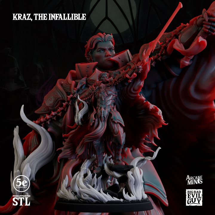 3D Printable Kraz, The Infallible - Complete Bundle by Big Bad Evil Guy
