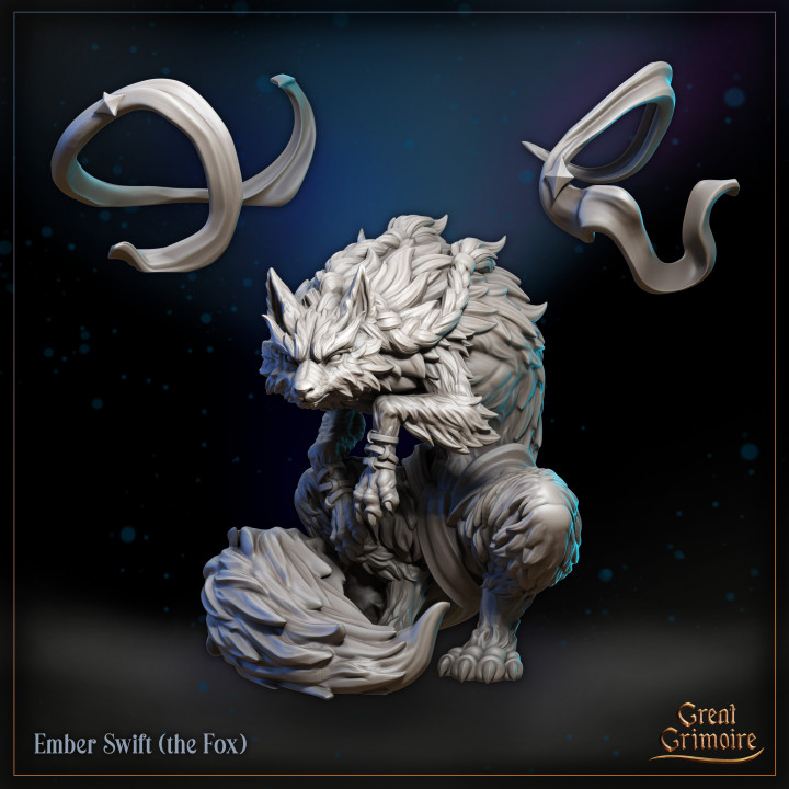 3D Printable Ember Swift (the Fox) by Great Grimoire