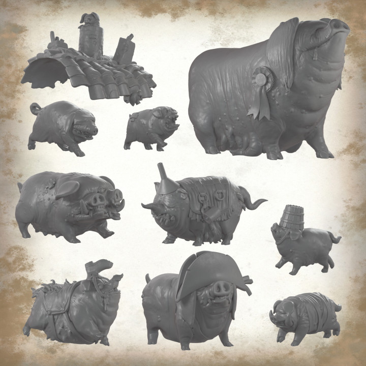 3D Printable Turnip28: The Herd by Turnip28