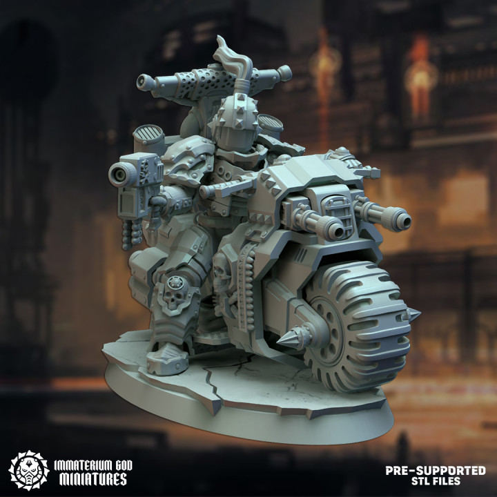 3D Printable Iron riders set by Immaterium God Miniatures
